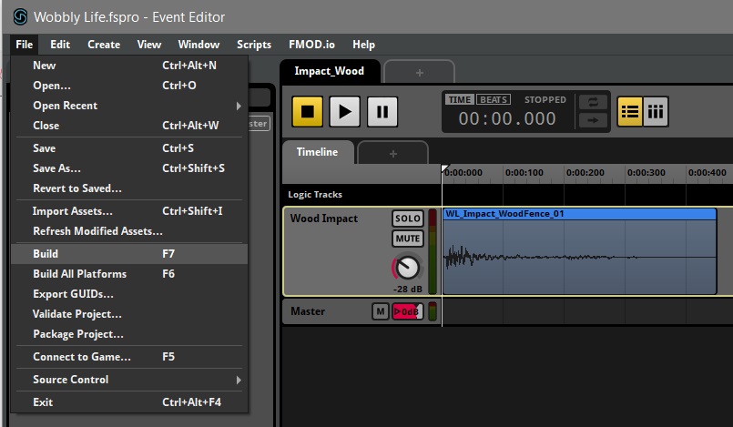 Wobbly Life Mod SDK: Creating an FMOD Event