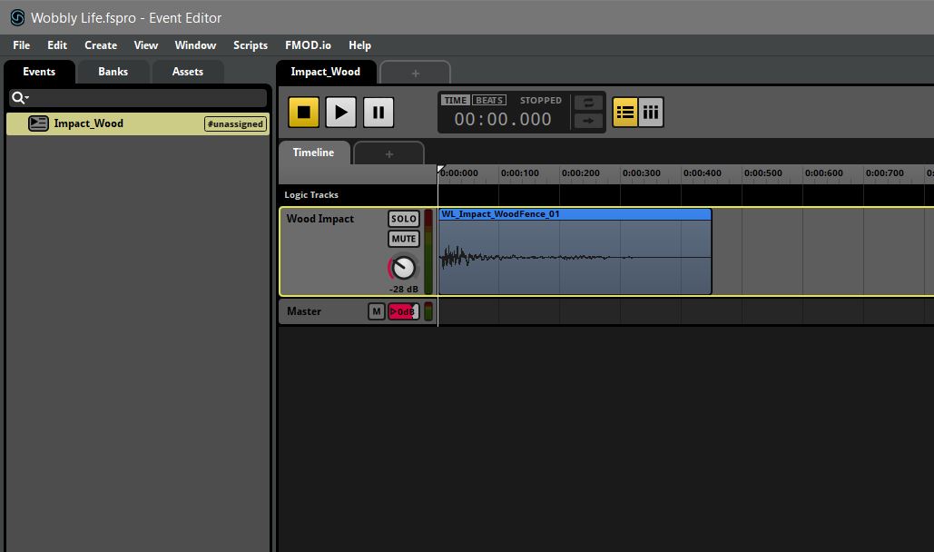 Wobbly Life Mod SDK: Creating an FMOD Event